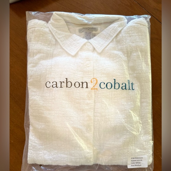 Carbon2Cobalt | Tops | Carbon2cobalt Textured White Buttondown | Poshmark